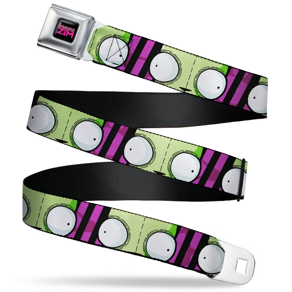 Nickelodeon Belt, Seatbelt Buckle Belt, Invader Zim GIR Eyes Close Up ...
