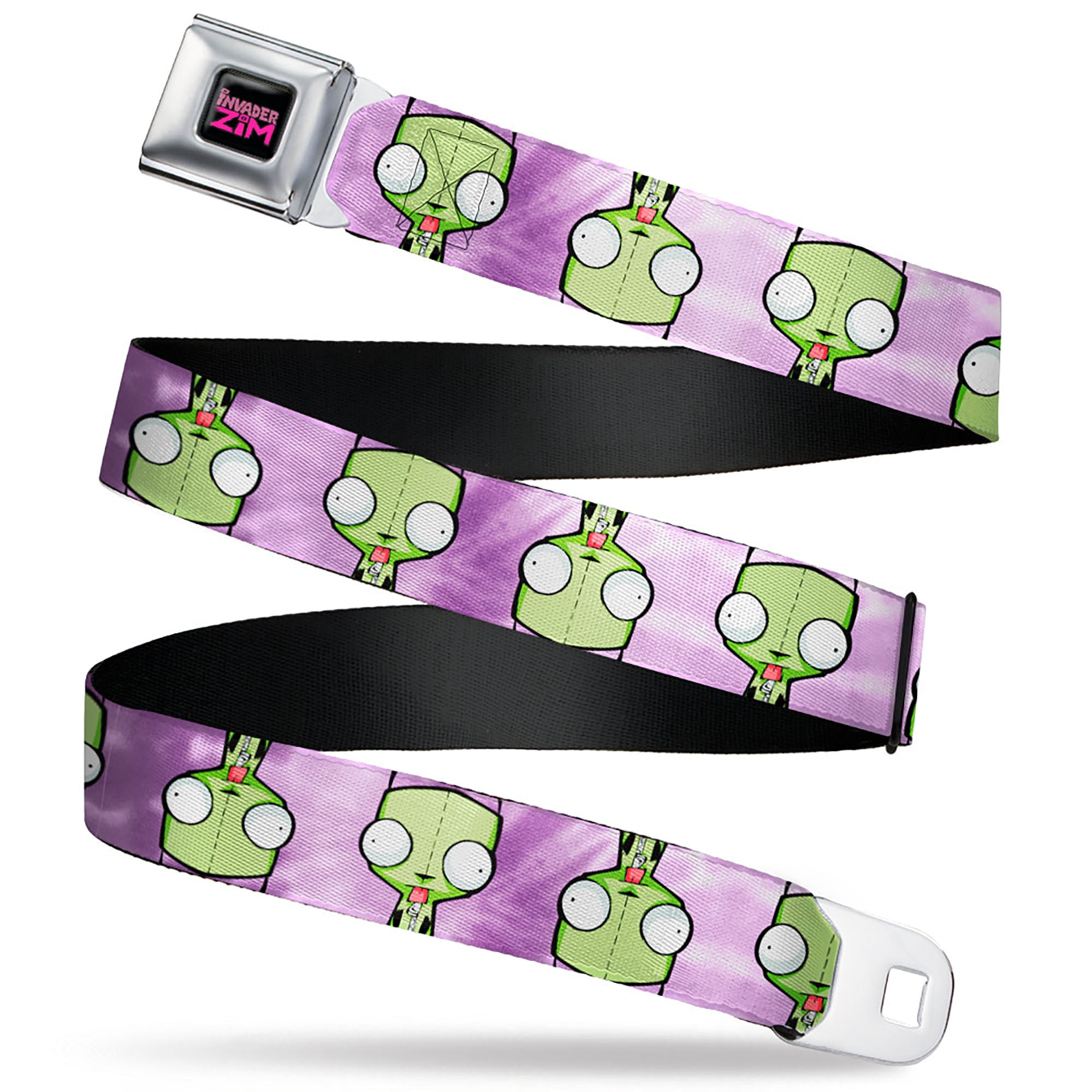 Nickelodeon Belt, Seatbelt Buckle Belt, Invader Zim Gir Flip Poses Tie ...