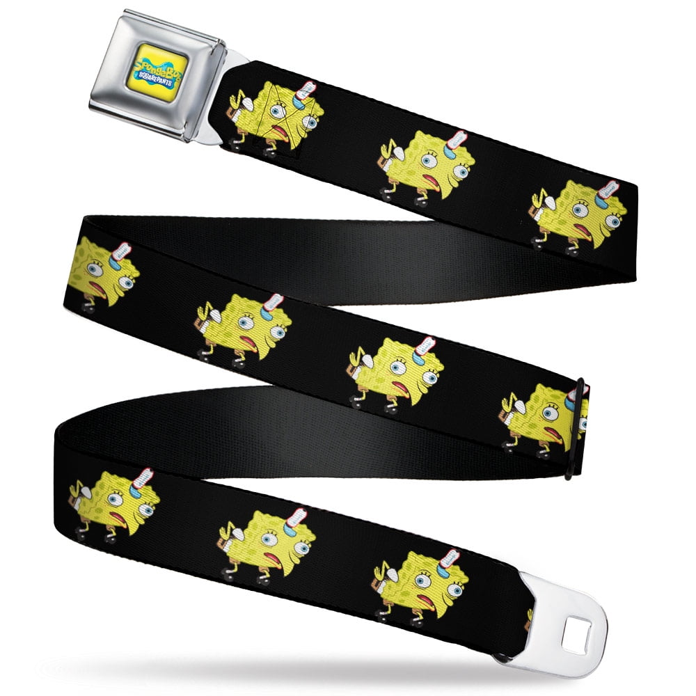 Nickelodeon Belt, Seatbelt Buckle Belt, Mocking SpongeBob SquarePants ...
