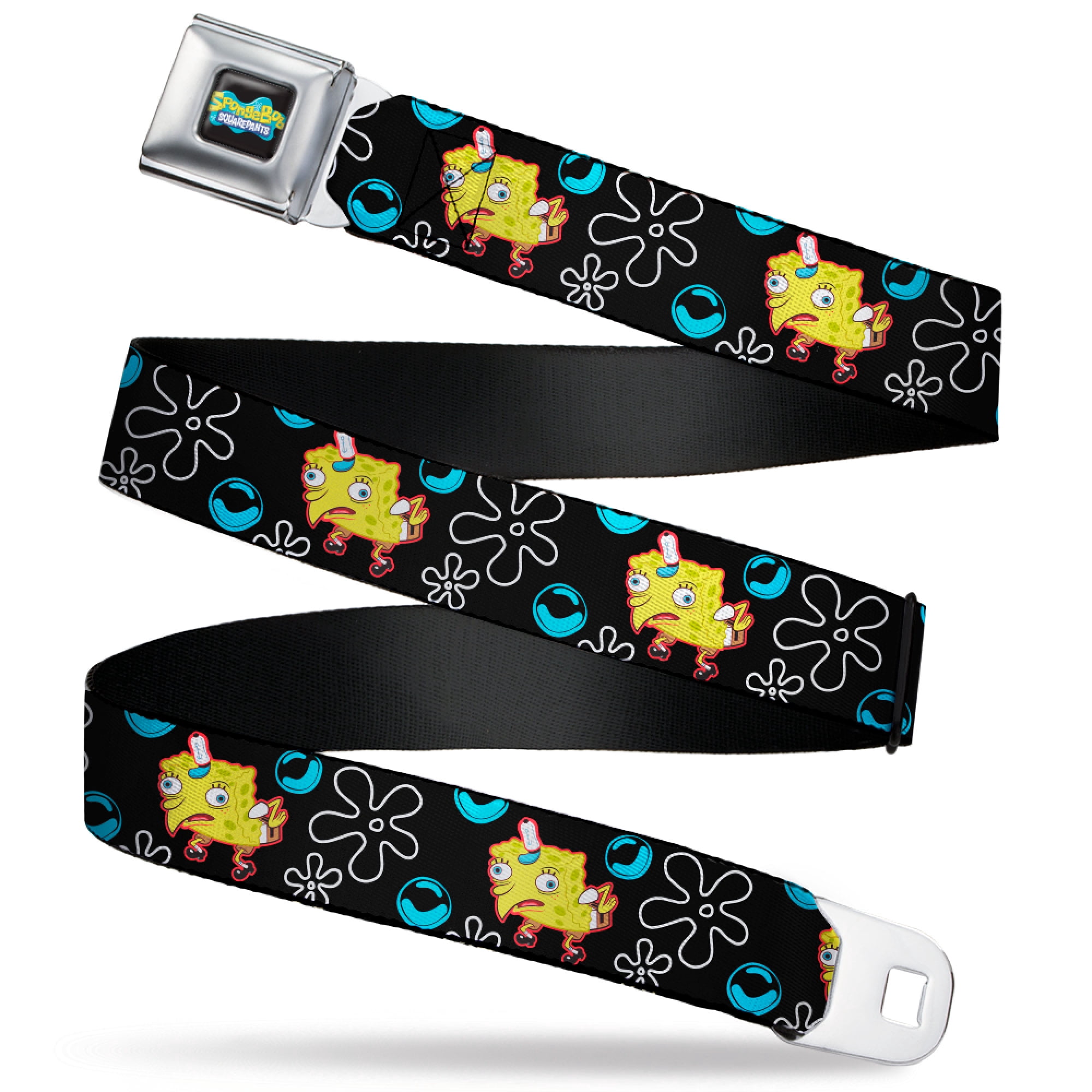 Nickelodeon Belt, Seatbelt Buckle Belt, Mocking SpongeBob SquarePants ...