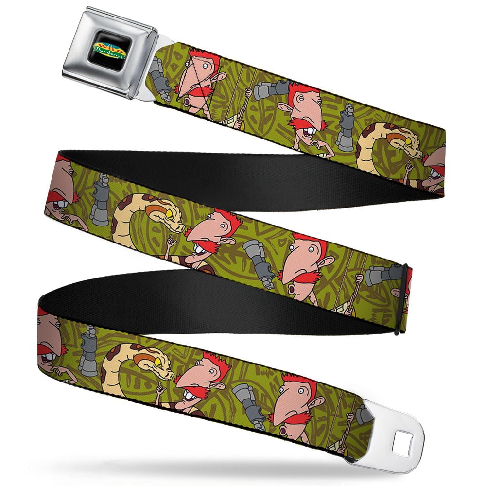 Nickelodeon Belt, Seatbelt Buckle Belt, Nigel Thornberry Snake Poses ...