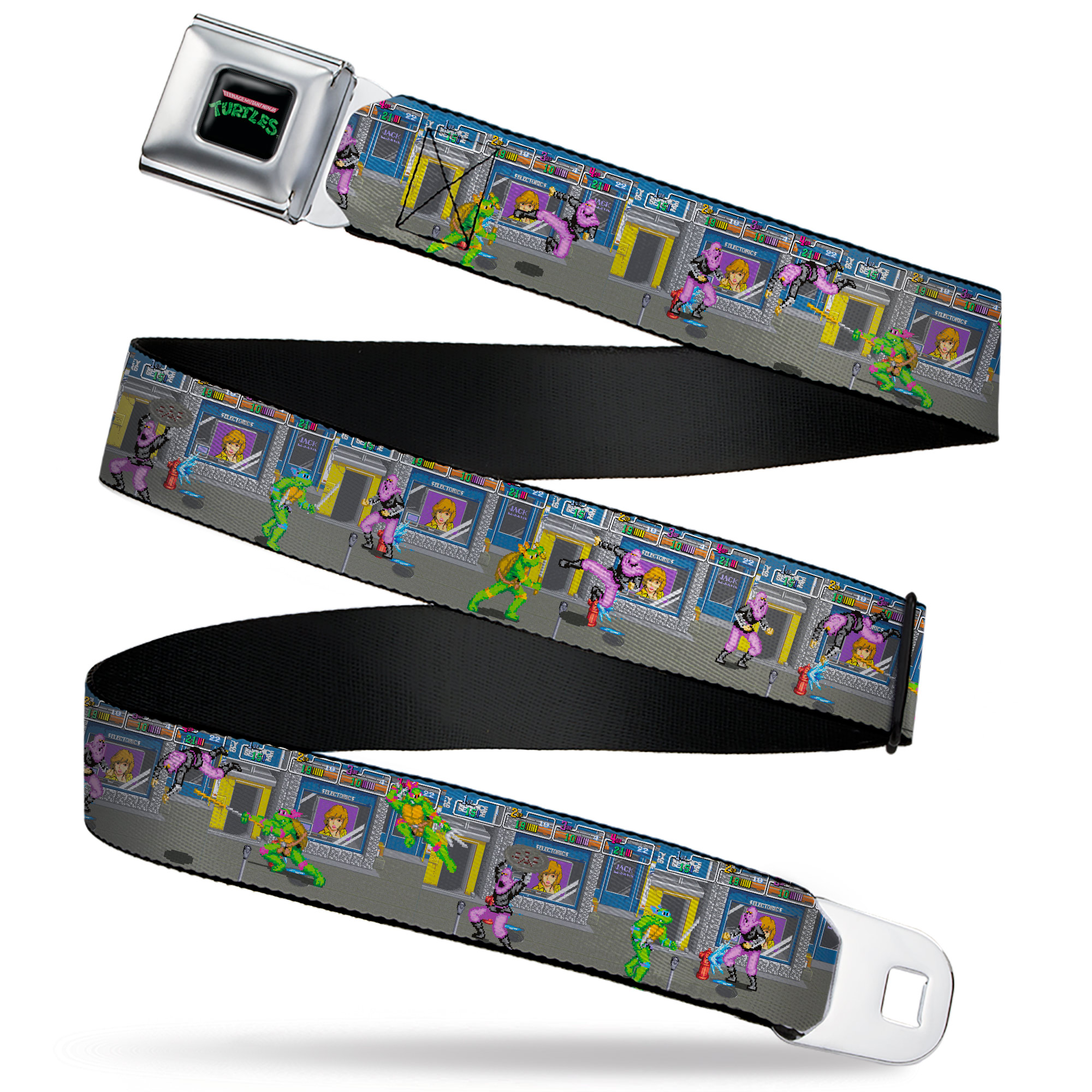Nickelodeon Belt, Seatbelt Buckle Belt, Ninja Turtles Battle Purple ...