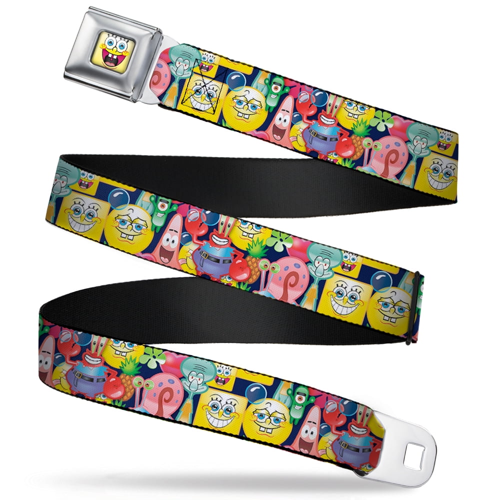 Nickelodeon Belt, Seatbelt Buckle Belt, Spongebob Expressions Friends ...
