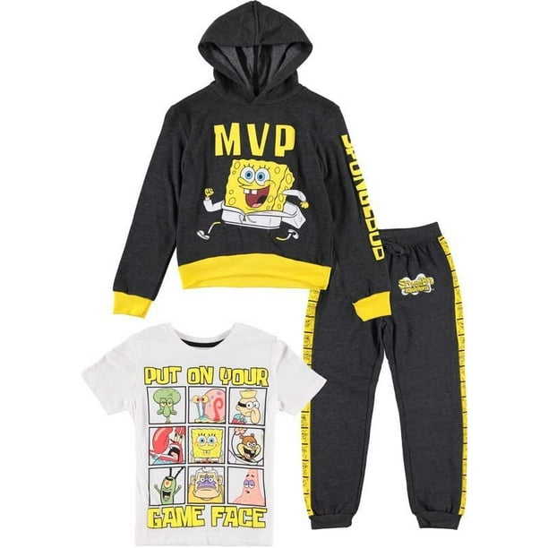 Nickelodeon Big Spongebob Squarepants Graphic Hoodie, Tee, & Jogger ...
