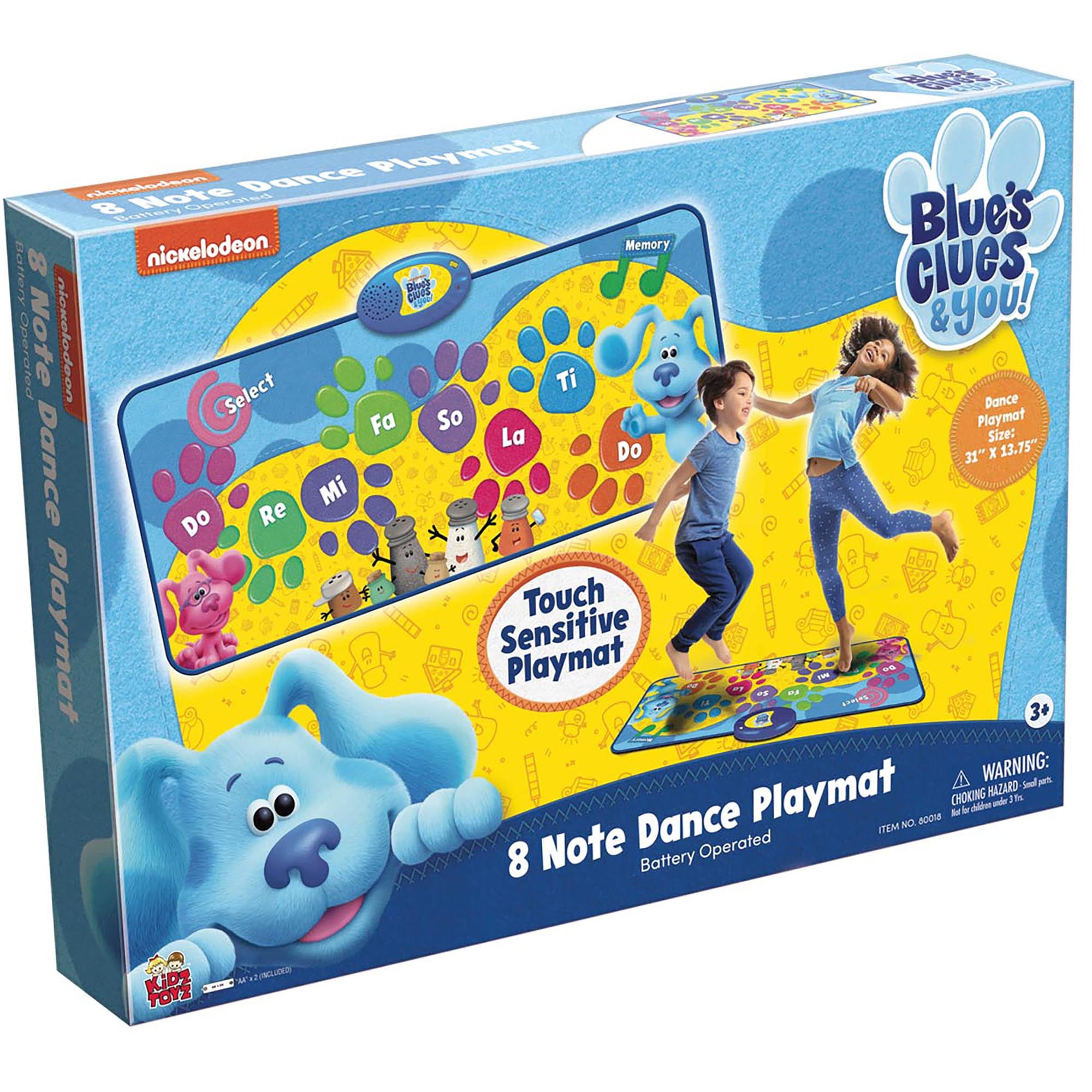 Nickelodeon: Blue's Clues: 8 Note Dance Playmat - Includes 4 Sounds ...