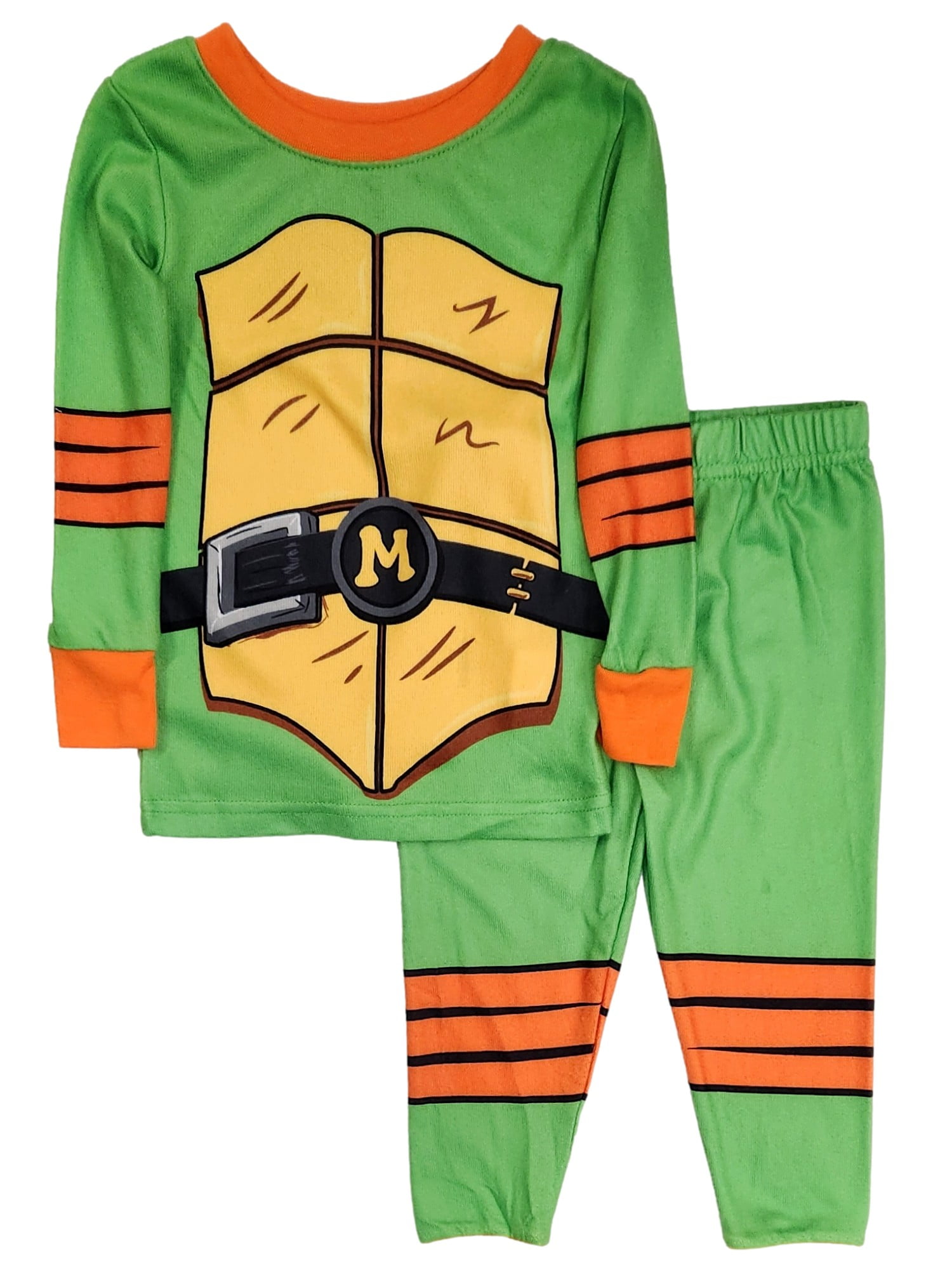 TMNT 2T Toddler Boys Michelangelo 2-Piece Pajama Set - Teenage Mutant ...