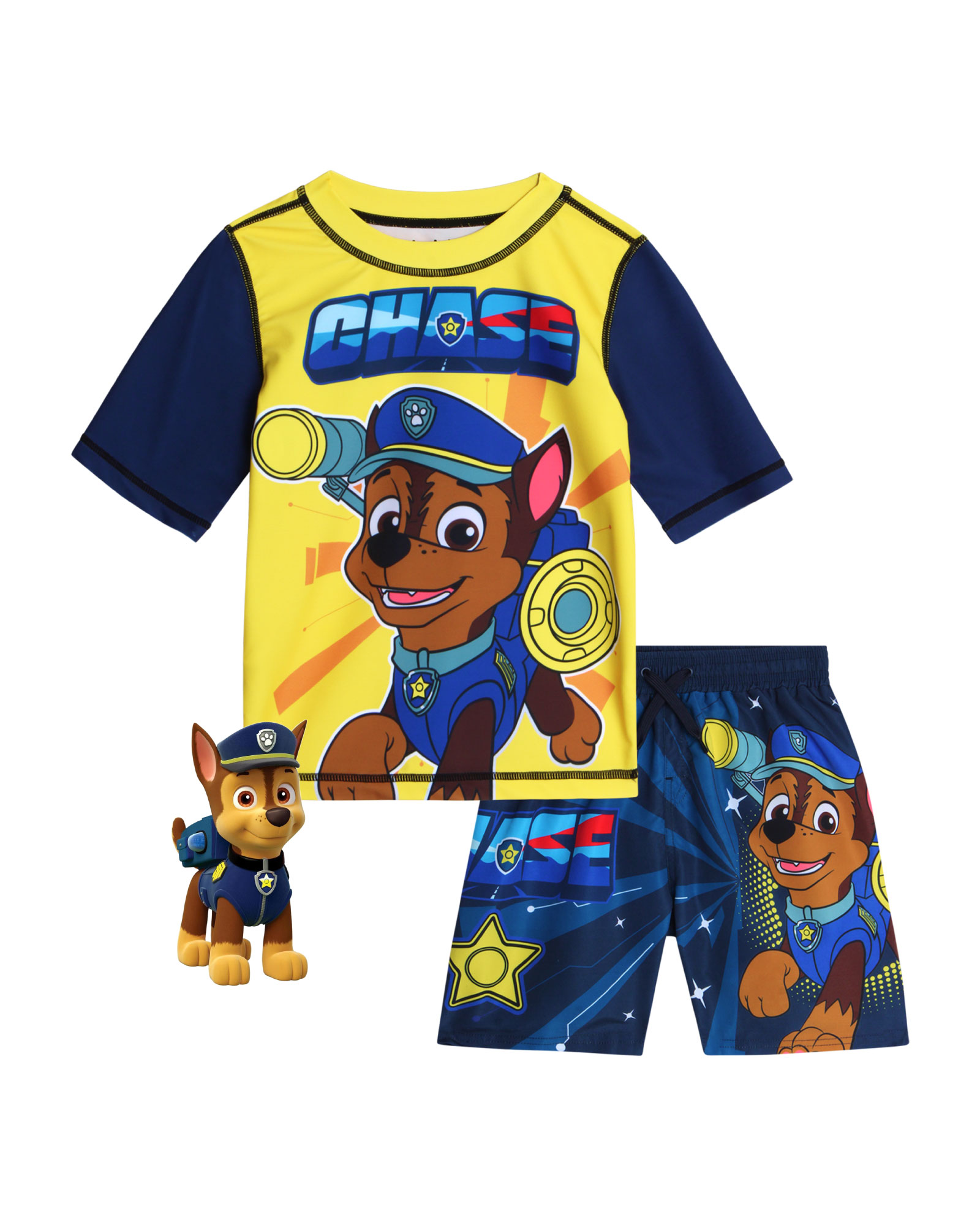 Spongebob Squarepants Swim Trunk & Rashguard Set (Little & Big Boys ...