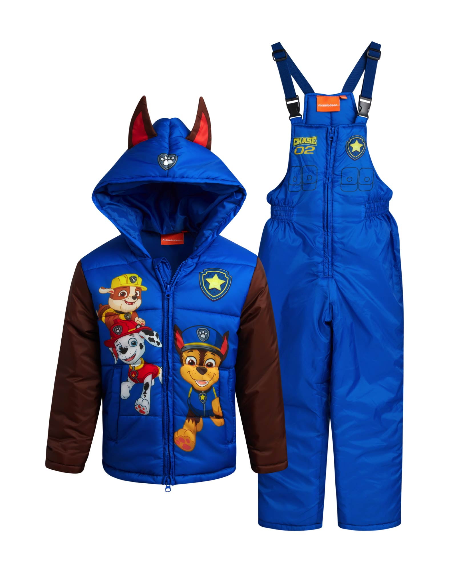 Nickelodeon Boys Snowsuit Set - 2 Piece Paw Patrol Ski Jacket and Snow ...