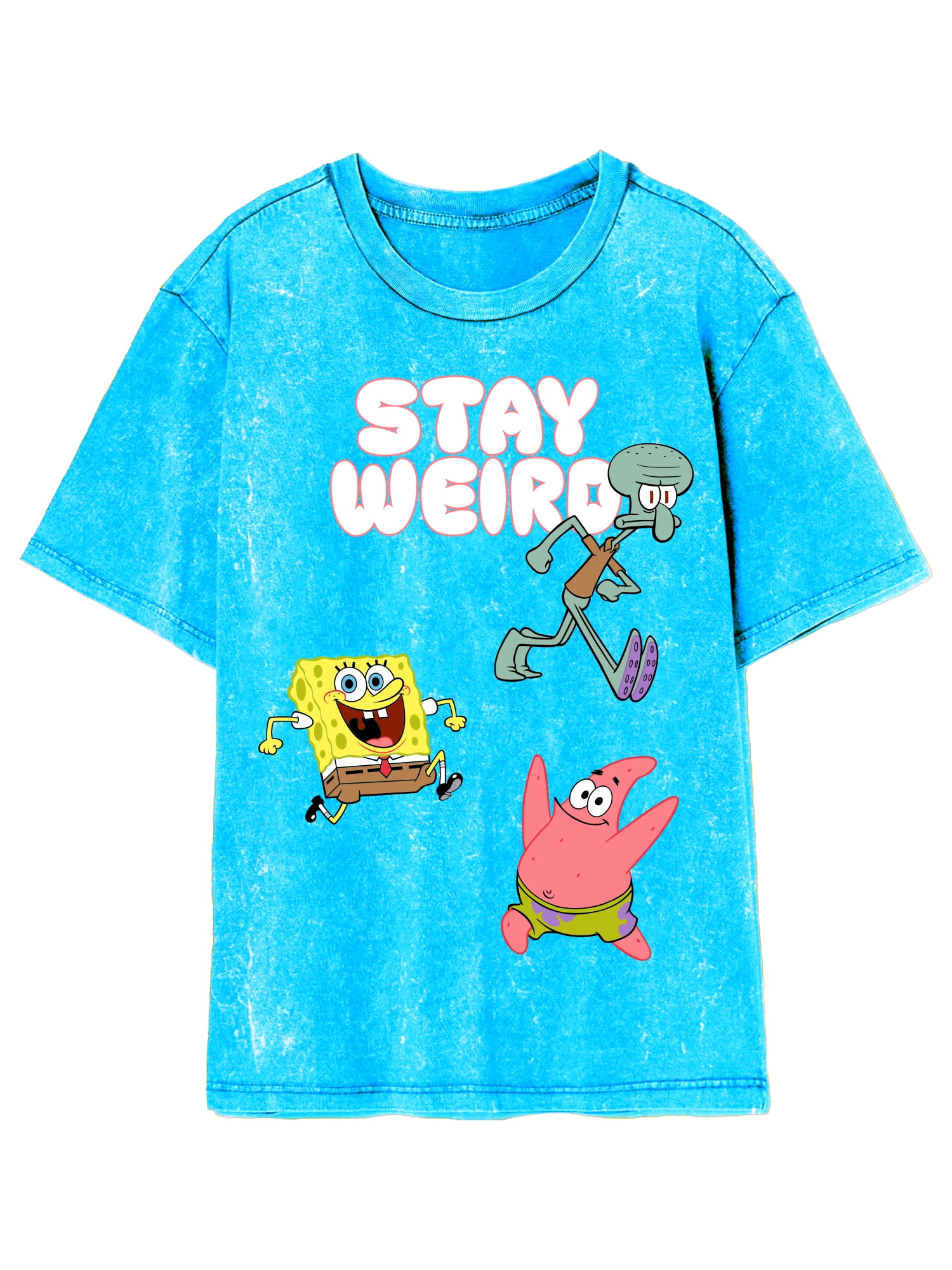 Nickelodeon Boys SpongeBob SquarePants Stay Weird Mineral Wash Graphic ...