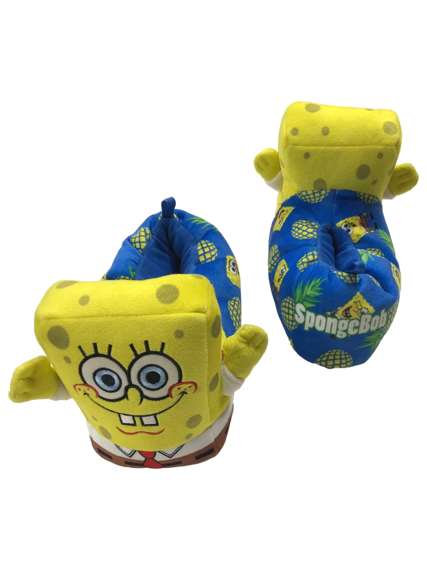 Nickelodeon Boys Yellow Spongebob Squarepants Pineapple Slippers Shoes ...