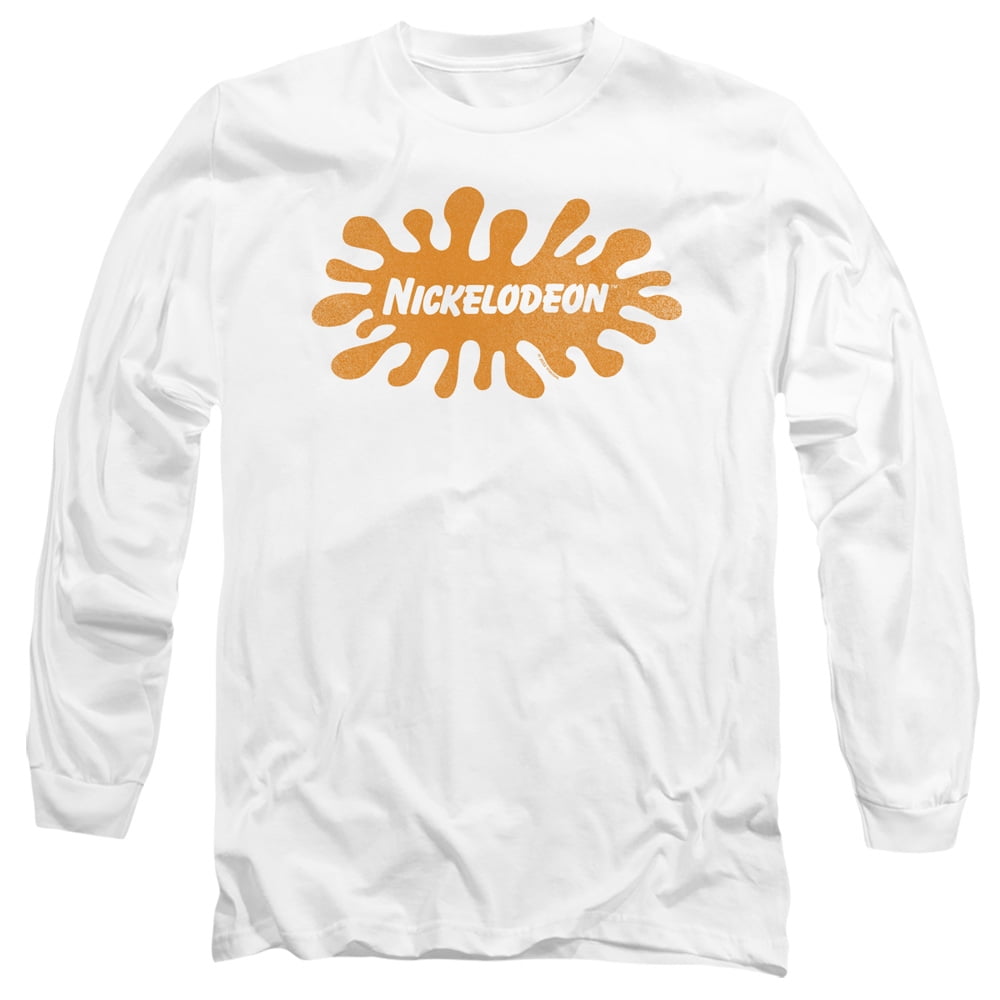 Nickelodeon Brand Nick Retro Splat Logo Unisex Adult Long-Sleeve T ...