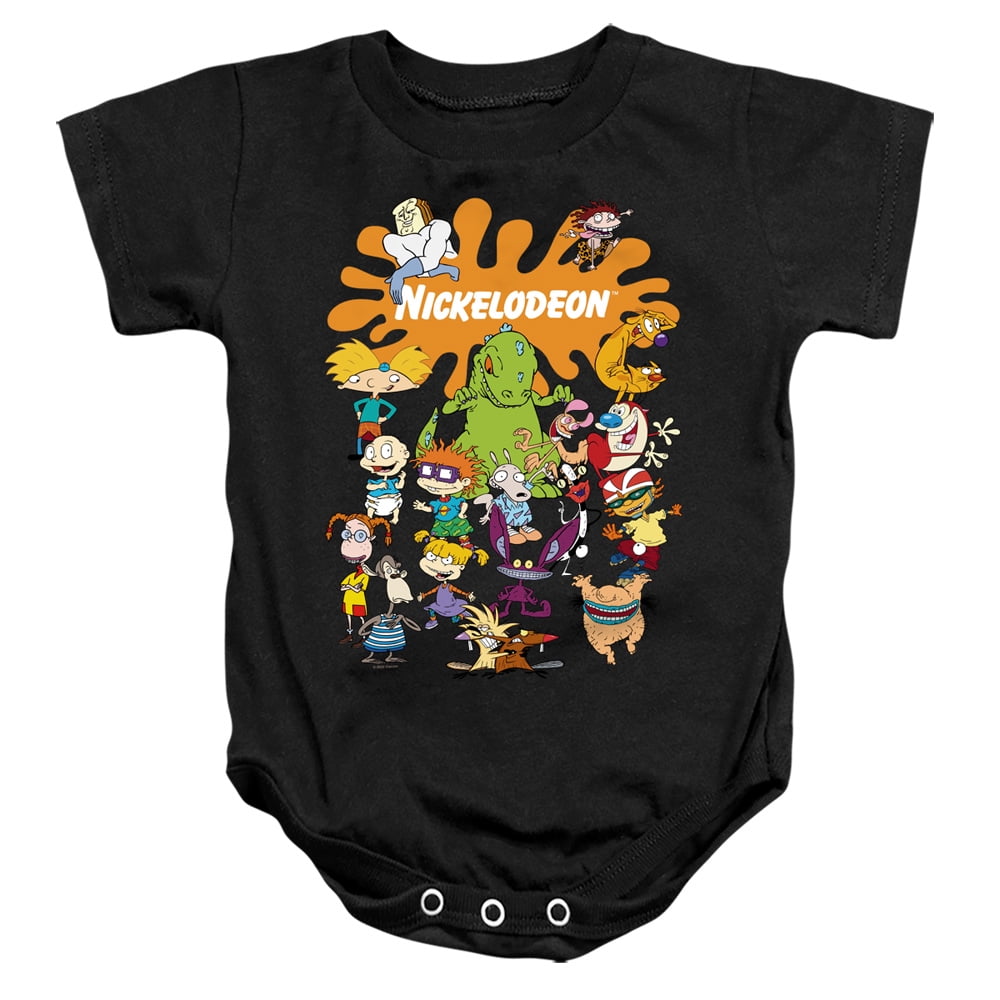 Nickelodeon Brand Nick Splat Group Unisex Infant Snap Suit for Baby (18 ...