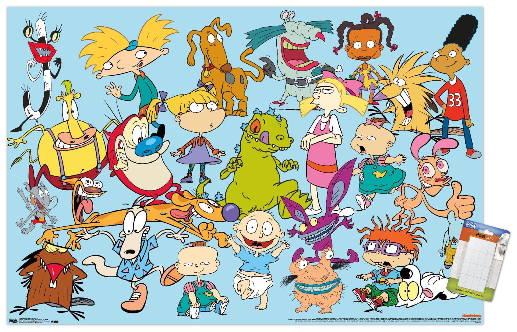 Nickelodeon Characters Wall Poster, 22.375" x 34" - Walmart.com