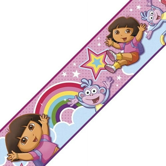 Nickelodeon - Dora Rainbow Wall Border - Walmart.com