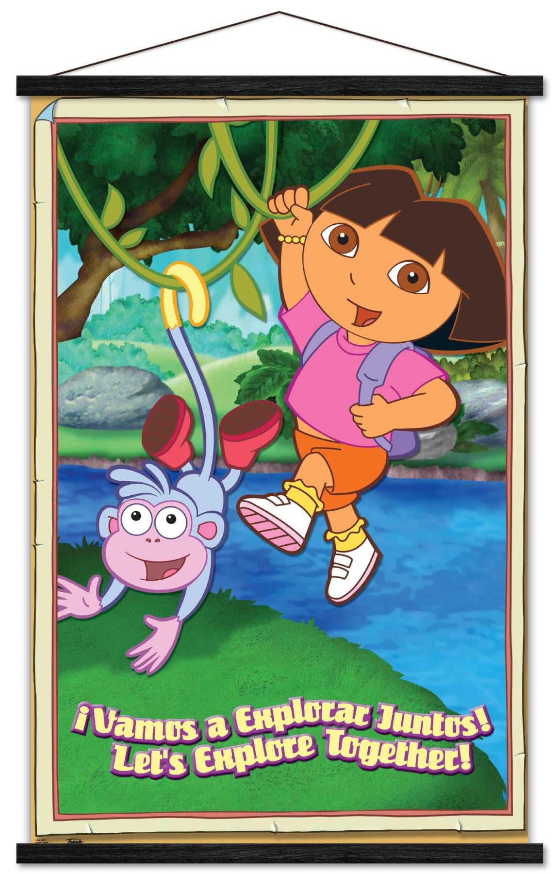 Nickelodeon Dora The Explorer - Vine Wall Poster with Wooden Magnetic ...