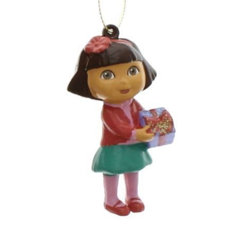 Nickelodeon Dora the Explorer Christmas Ornament 38 Dora with Gift ...