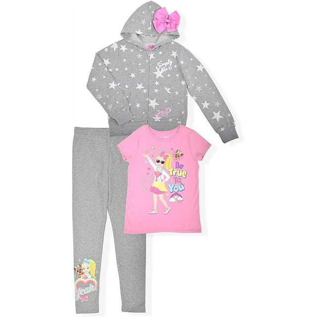 Nickelodeon Girls Jojo Siwa Clothing Set - Color (Grey) & Size (Xl ...
