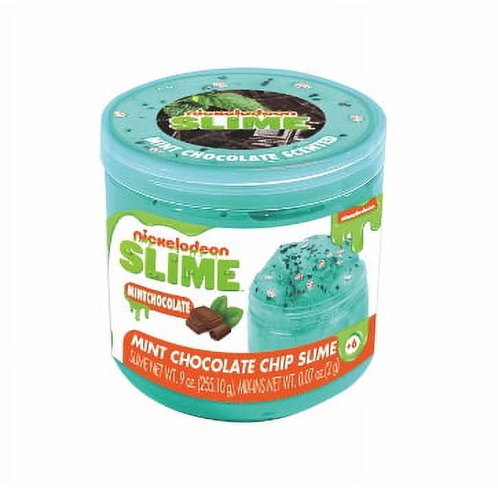 Nickelodeon Green with Brown Mint Chocolate Chip Ice Cream Scented Dream Cloud Slime, Ages 4 ...