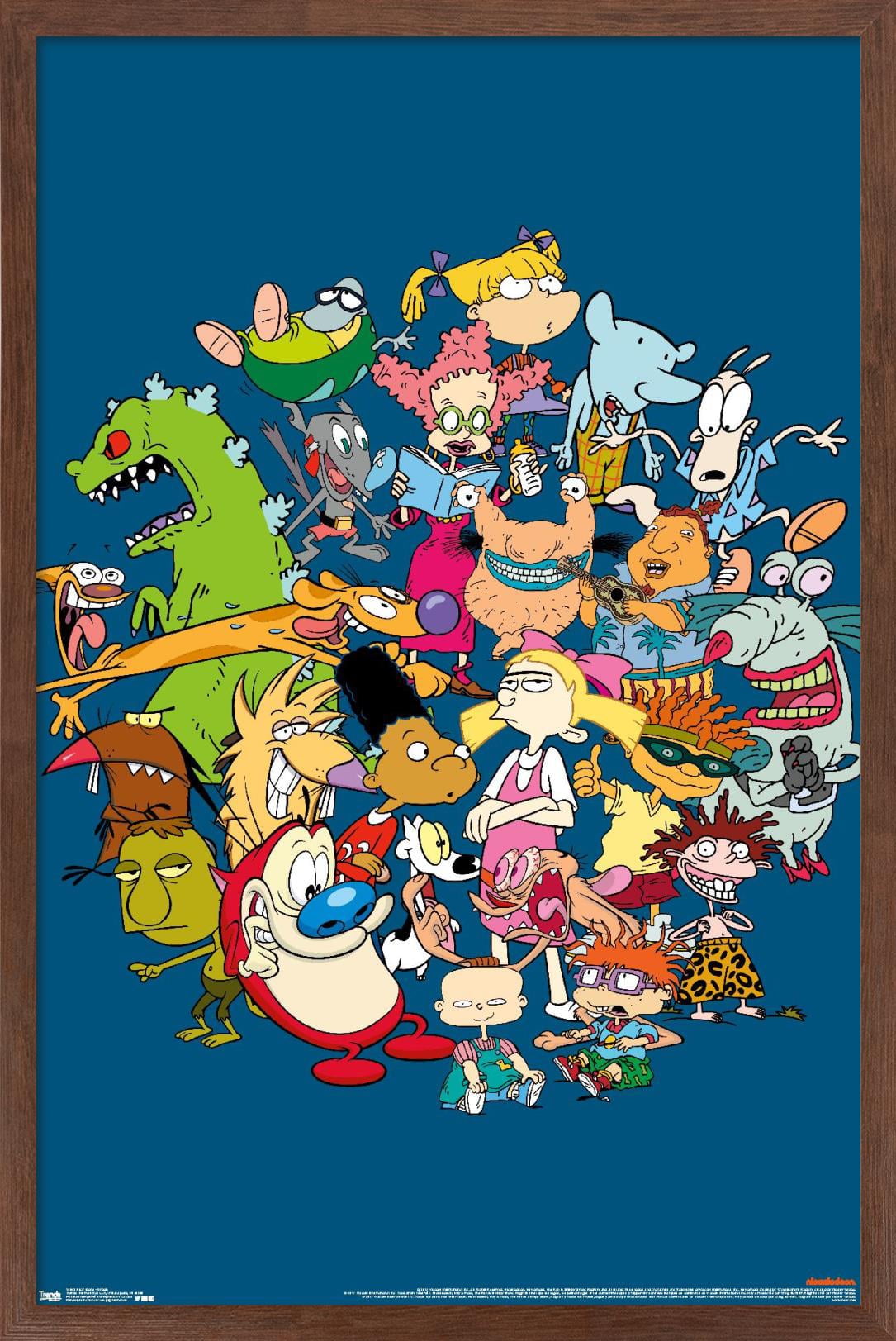Nickelodeon Group Wall Poster, 22.375" x 34" Framed - Walmart.com