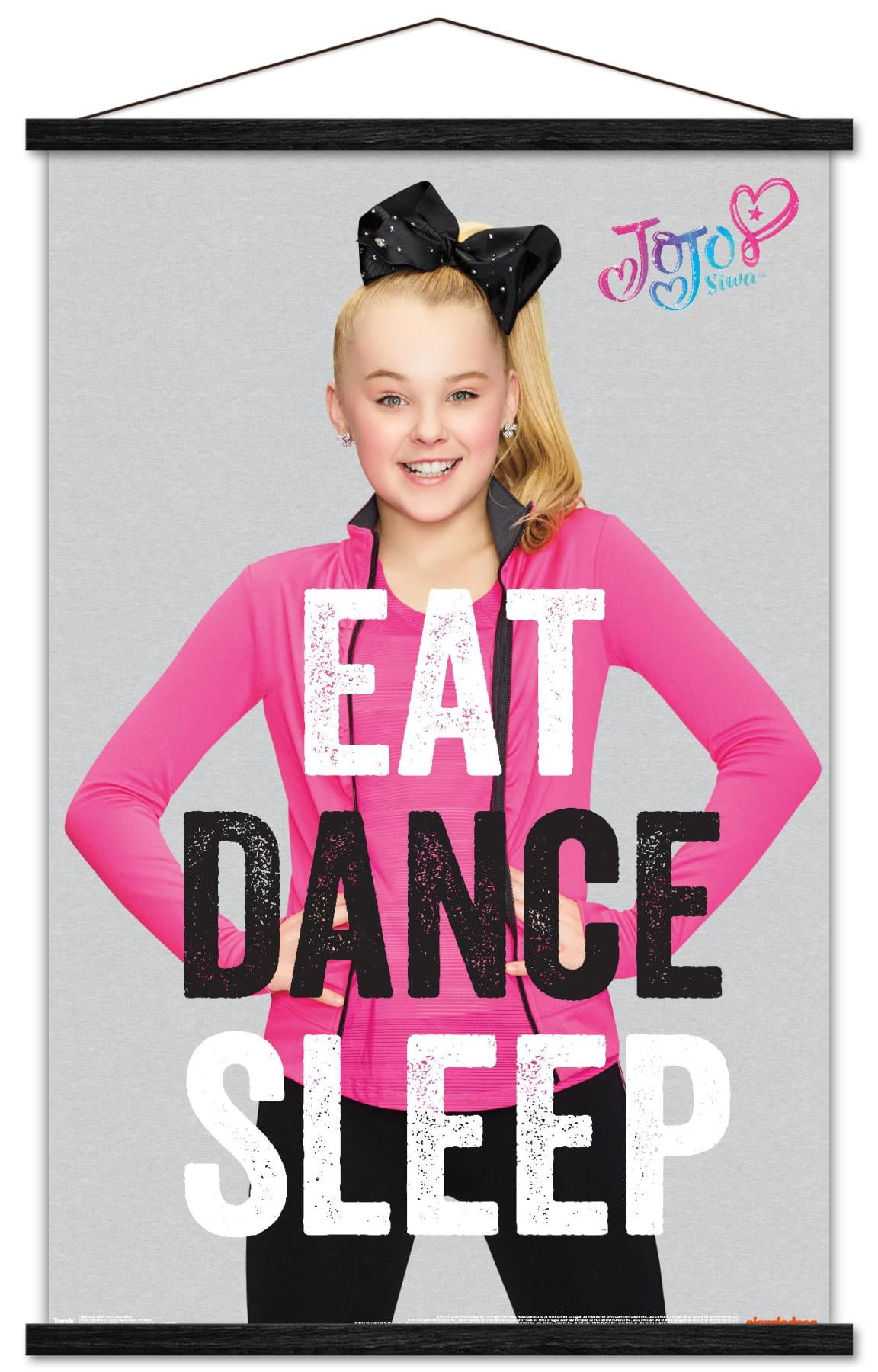 Nickelodeon JoJo Siwa - Eat Dance Sleep Wall Poster with Magnetic Frame ...