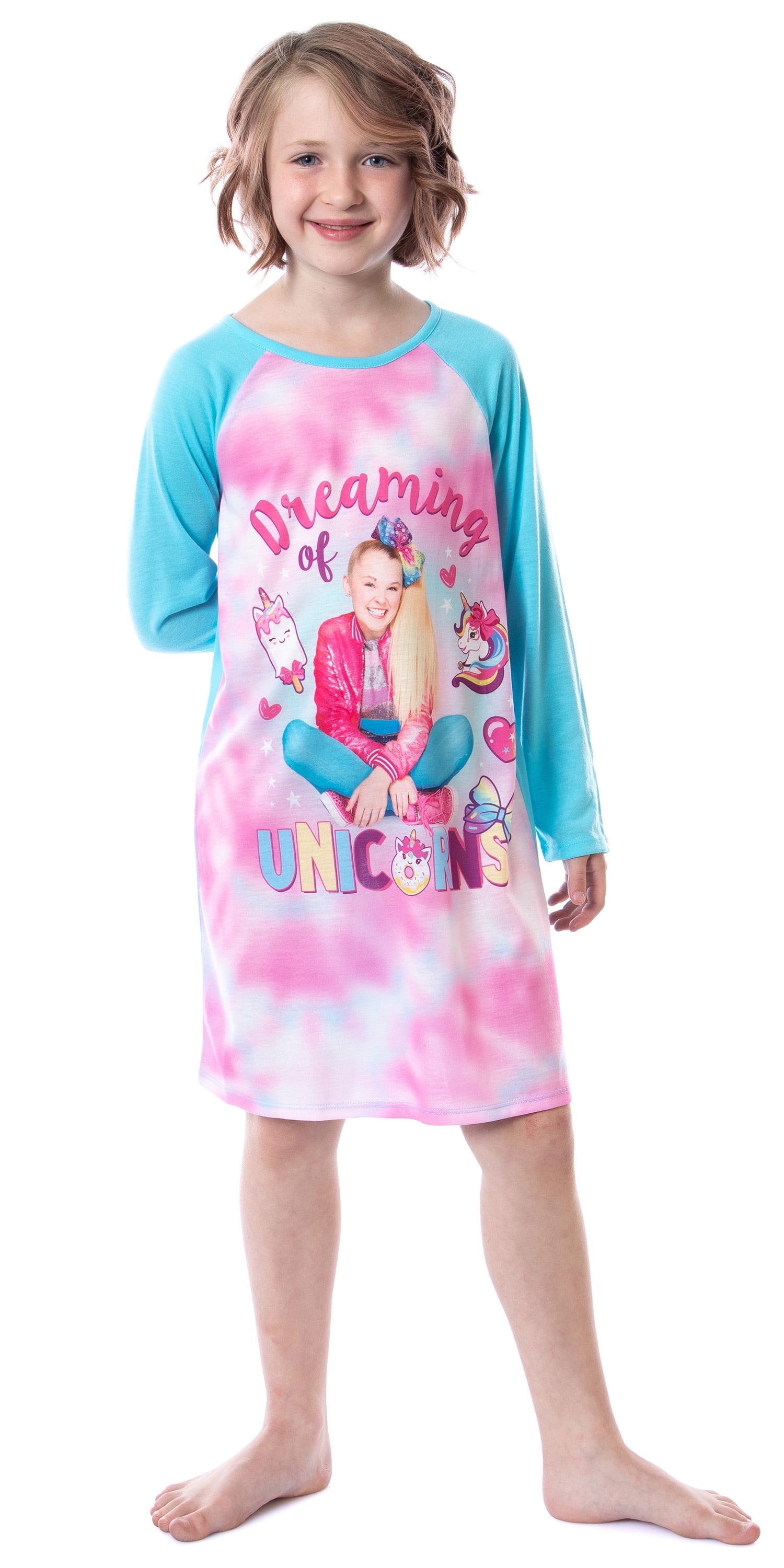 Nickelodeon JoJo Siwa Girls' JoJo Dreaming of Unicorns Long Sleeve ...