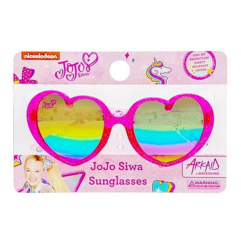 Nickelodeon JoJo Siwa Pink Glitter Heart Frame Kids Sunglasses ...