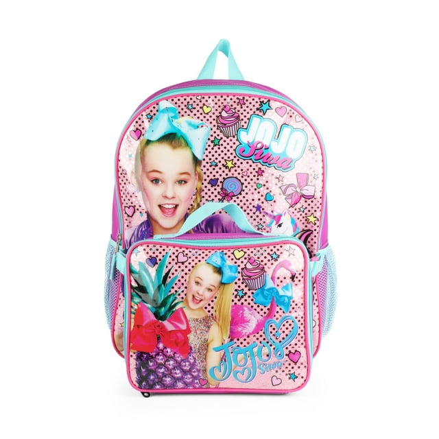 Nickelodeon JoJo Siwa Purple Bow Backpack with Insulated Lunch Kit ...