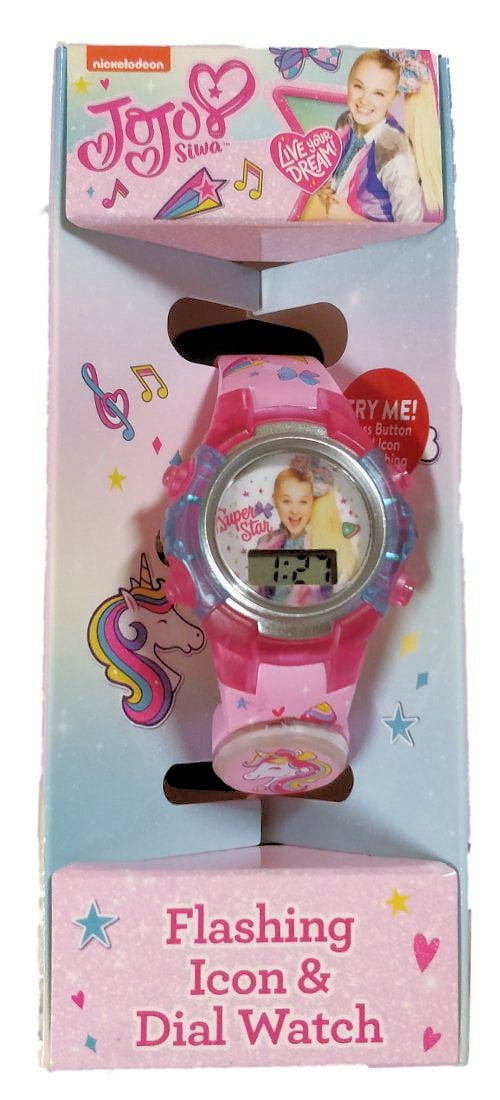 Nickelodeon JoJo Siwa Unisex Child Watch Flashing Icon and Dial Watch ...