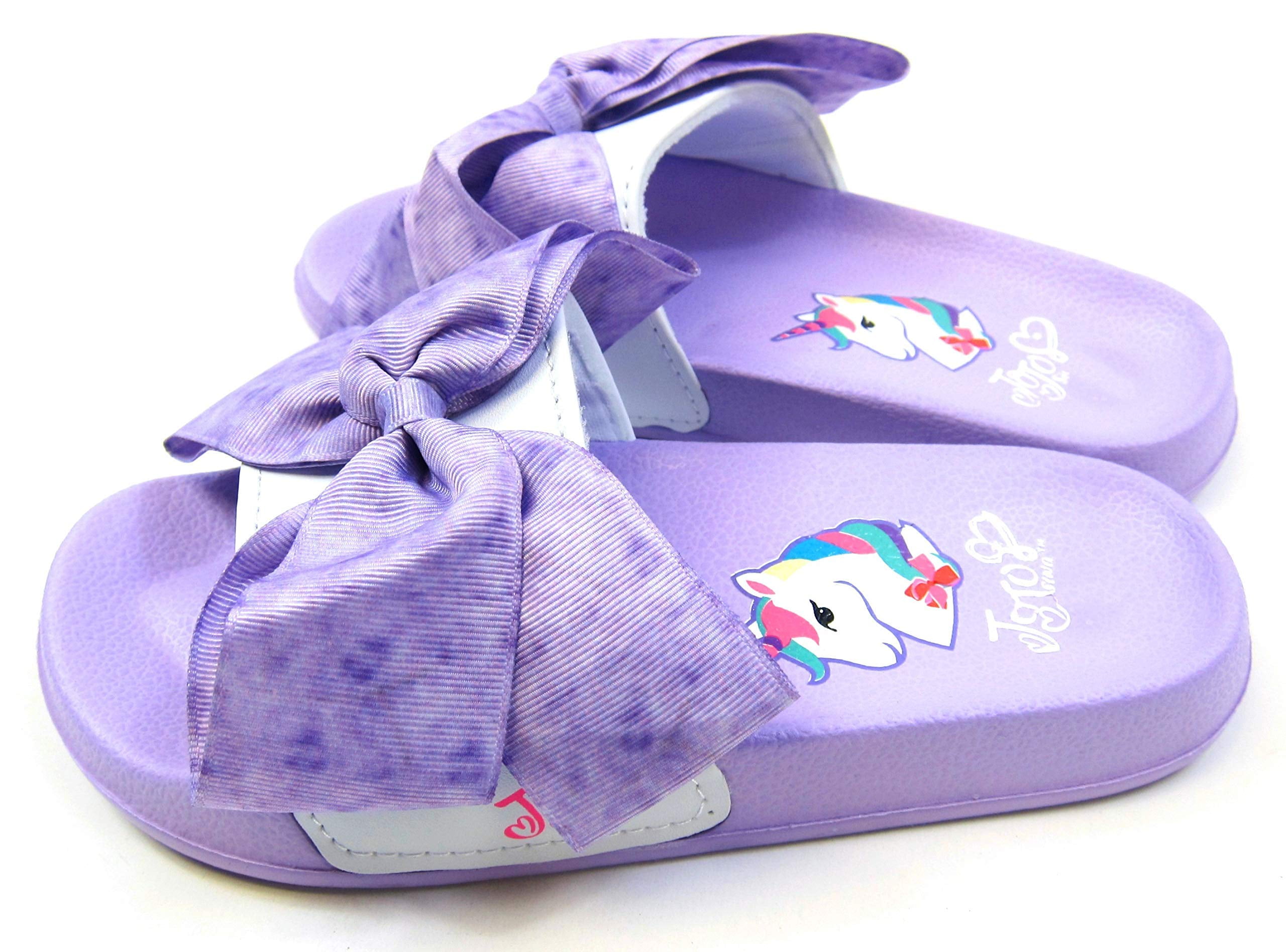 Nickelodeon Jojo Siwa Girls Rainbow Sequin Bow Slide Sandals - Walmart.com