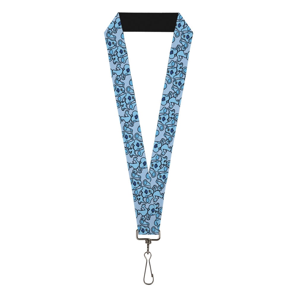Nickelodeon Lanyard, Blues Clues Blue Poses Scattered, Elastic ...