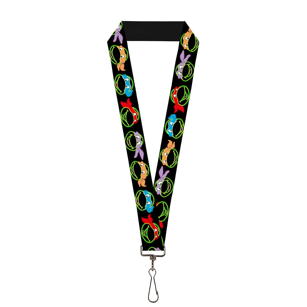 Nickelodeon Lanyard, Ninja Turtles Electric Expressions Black Multi ...