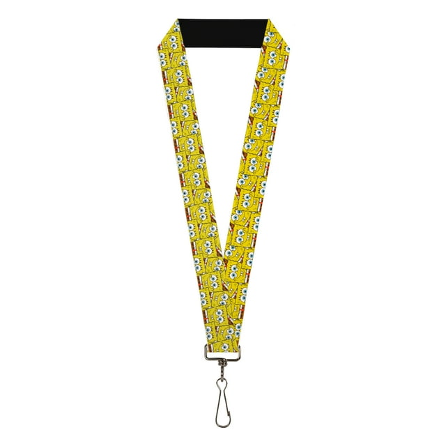 Nickelodeon Lanyard, SpongeBob SquarePants Smiling Pose Stacked ...