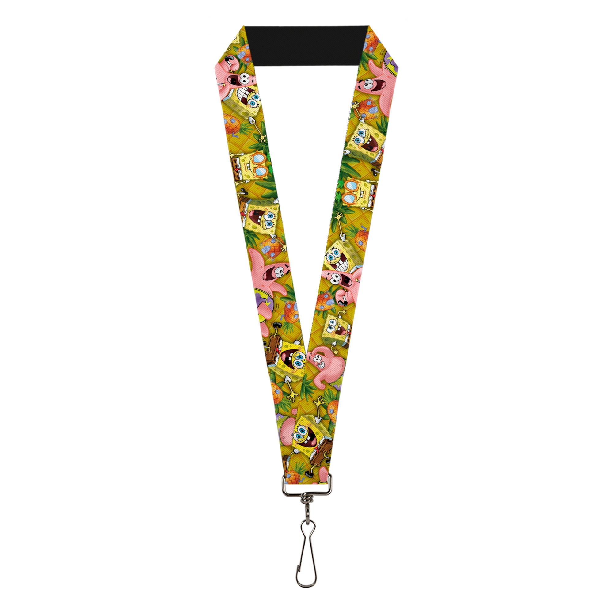 Nickelodeon Lanyard, SpongeBob and Patrick Starfish Poses Pineapple ...