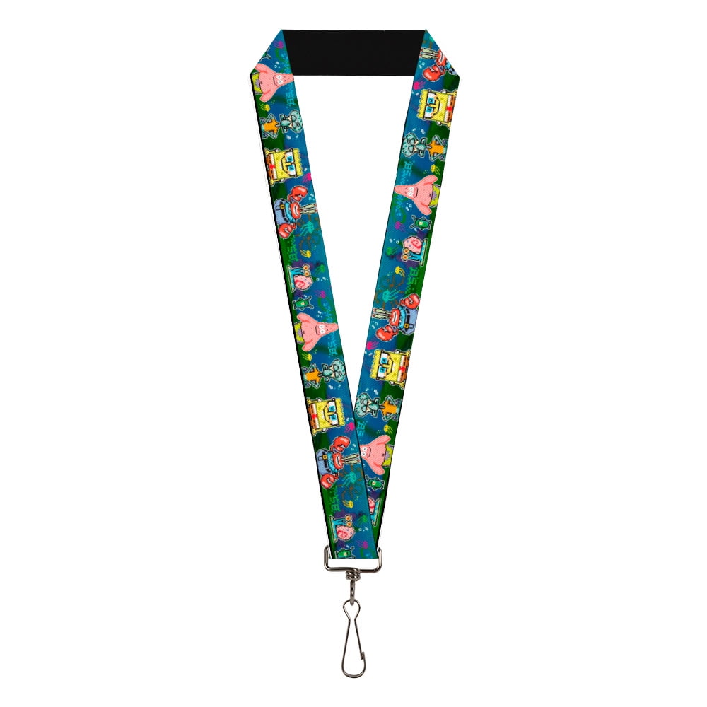 Nickelodeon Lanyard, Spongebob Friends 8 Bit Scene, Elastic - Walmart.com