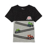 Nickelodeon Little Boys Blaze Graphic Print T-Shirt Black Heather 7 ...