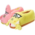 Nickelodeon Men's Slippers - SpongeBob and Patrick 3D Fuzzy Slippers ...