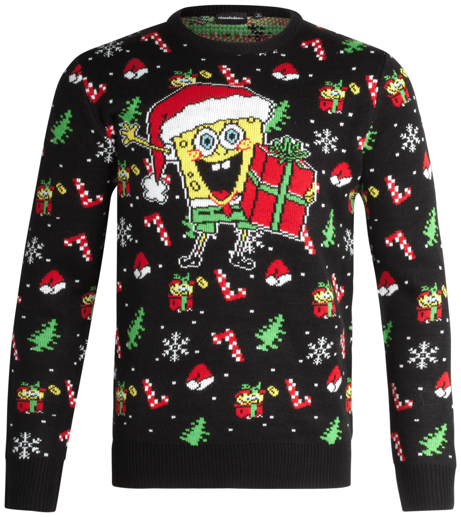 Nickelodeon Men's Ugly Christmas Sweater - SpongeBob, Rugrats, and ...