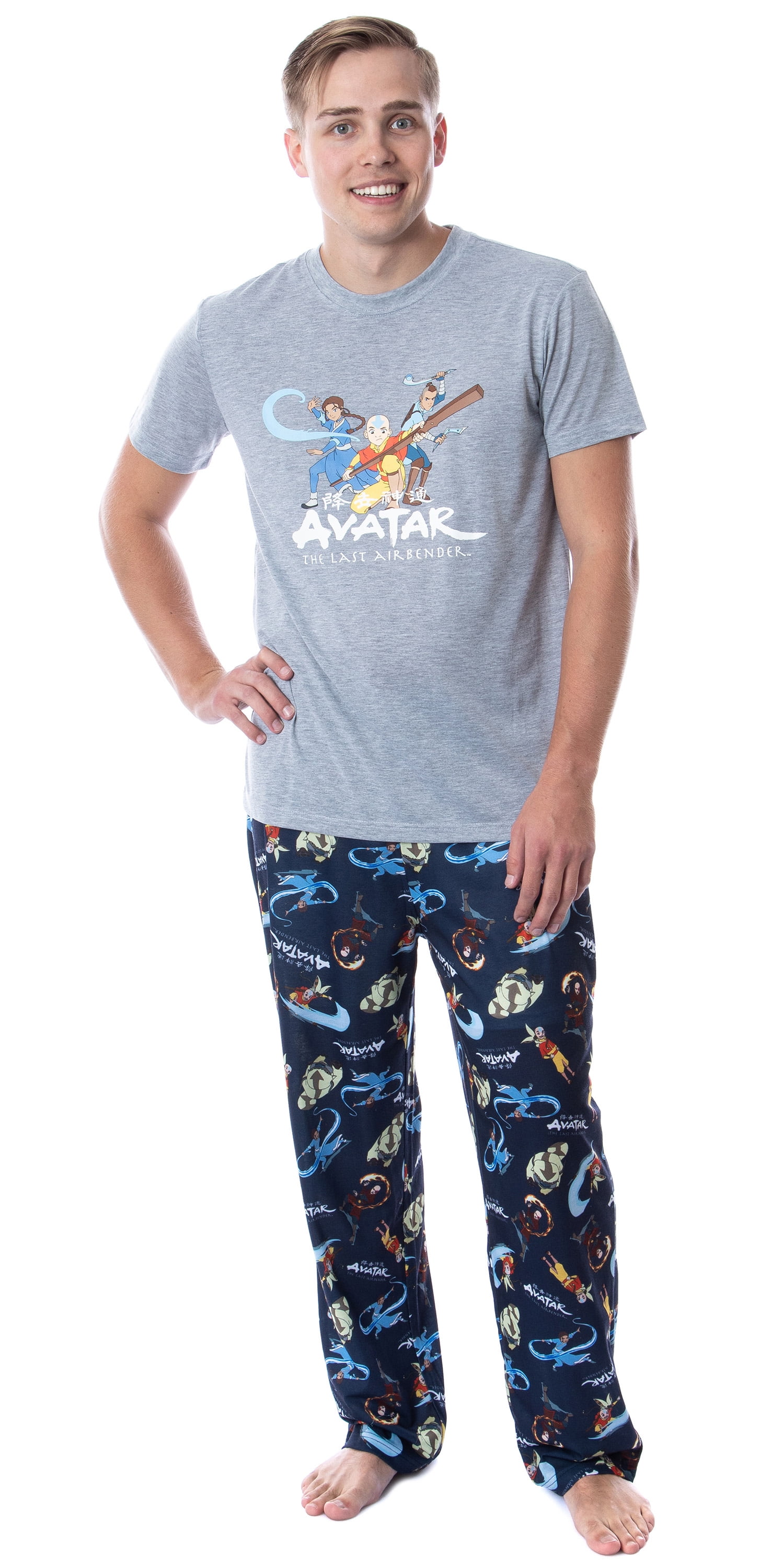 Nickelodeon Mens' Avatar The Last Airbender Character Sleep Pajama Set ...