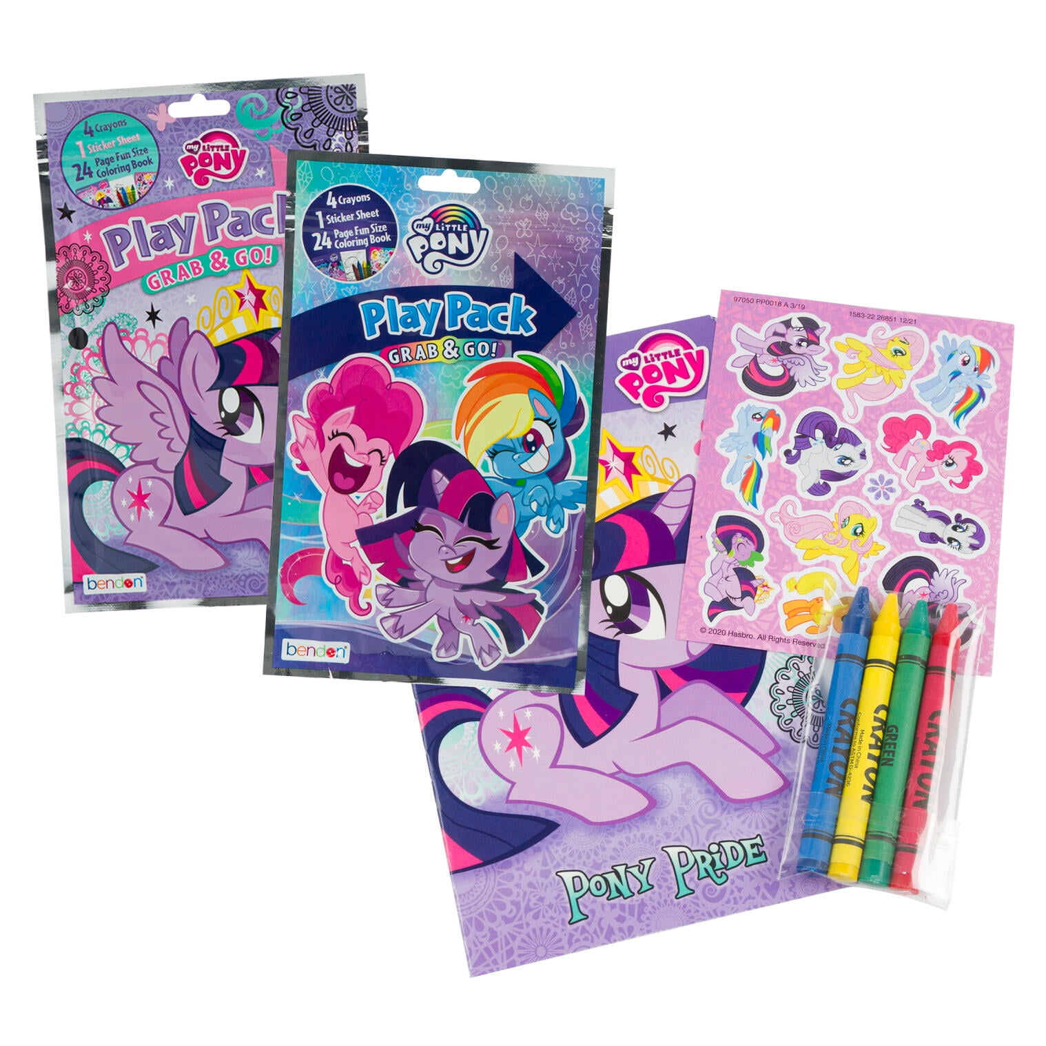 Nickelodeon My Little Pony Grab and Go Play Packs Party Favors (Pack of ...