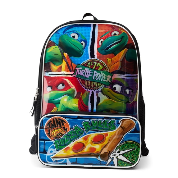 Nickelodeon Ninja Turtle Boy's 17" Backpack, Black - Walmart.com