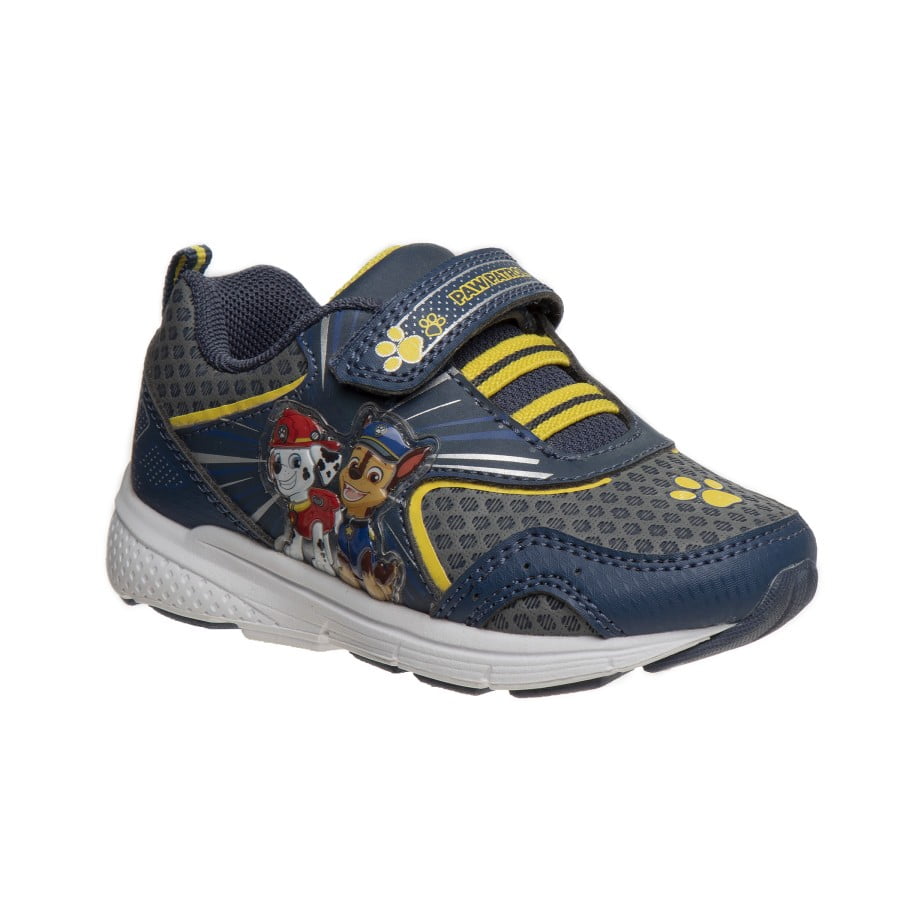 Nickelodeon Paw Patrol Boys Hook & Loop Casual Sneakers with Two Red ...