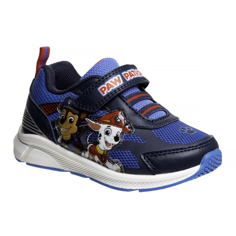 Nickelodeon Paw Patrol Boys Sneakers with Two Red Lights, Navy Blue ...