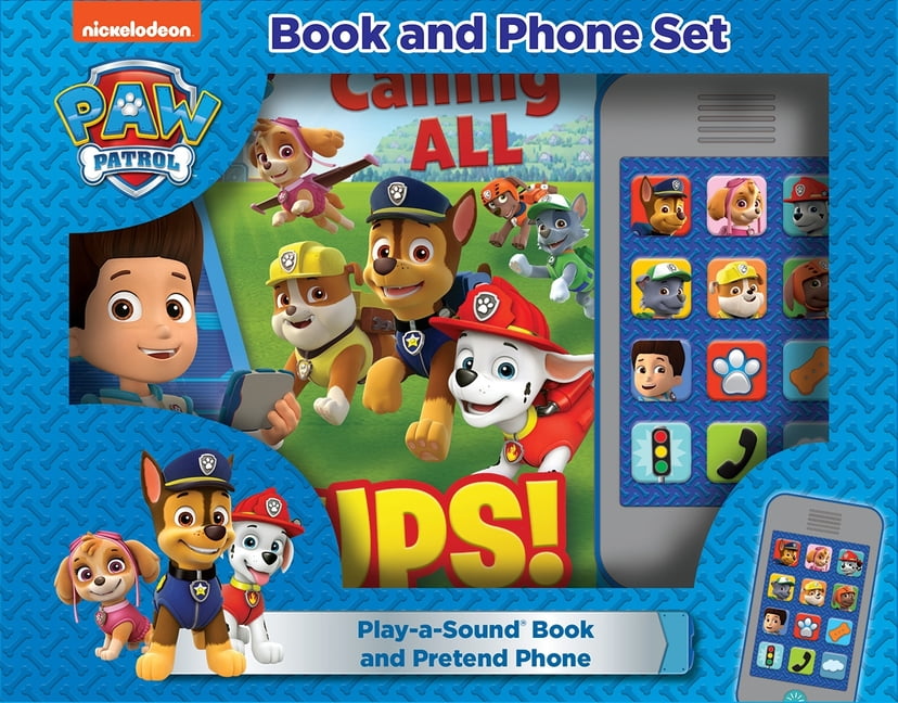 Nickelodeon Paw Patrol: Calling All Pups Book and Phone Sound Book Set ...