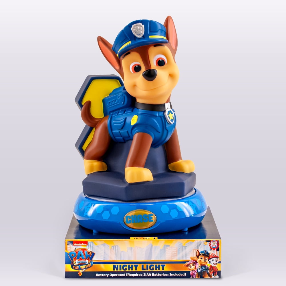 Nickelodeon Paw Patrol, Chase, Battery Operated, 3D, LED Night Light ...