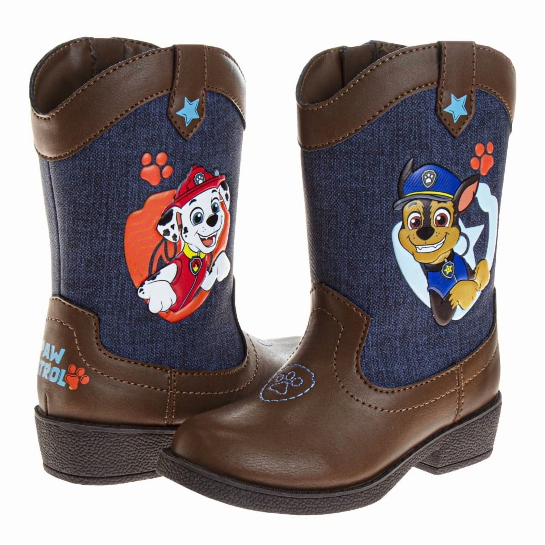 Nickelodeon Paw Patrol Cowboys Boots. (Toddler Little Kids), Color ...