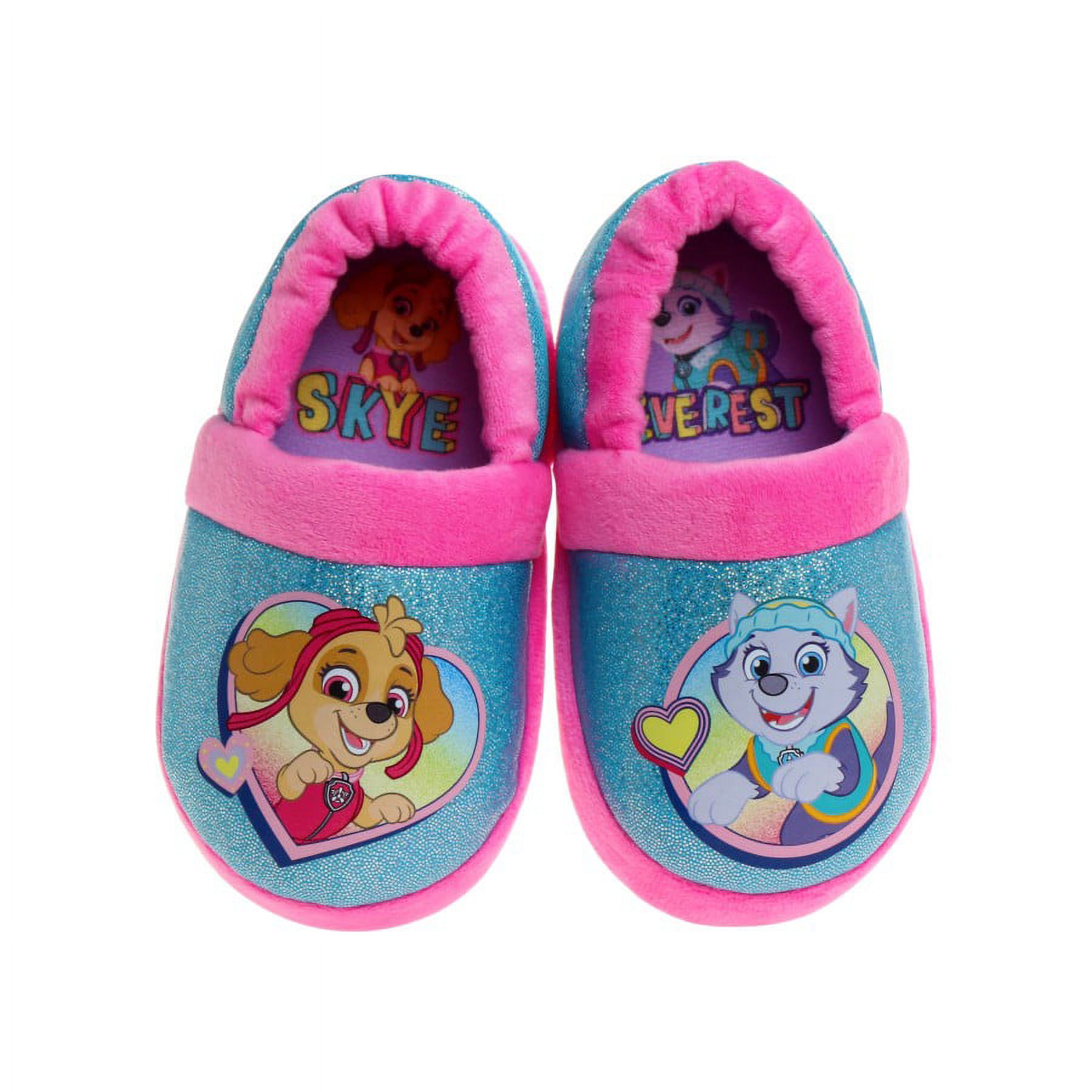 Nickelodeon Paw Patrol Dual Sizes Girls Slippers Comfy Warm Slide ...