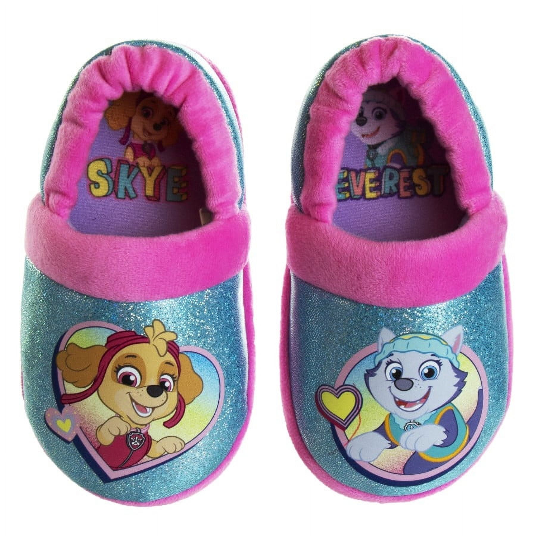Nickelodeon Paw Patrol Dual Sizes Girls Slippers Comfy Warm Slide ...