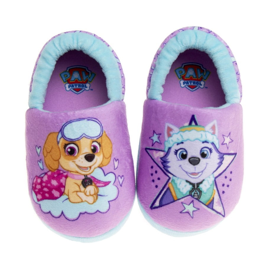 Nickelodeon Paw Patrol Everest and Skye Girls Dual Sizes Slippers ...