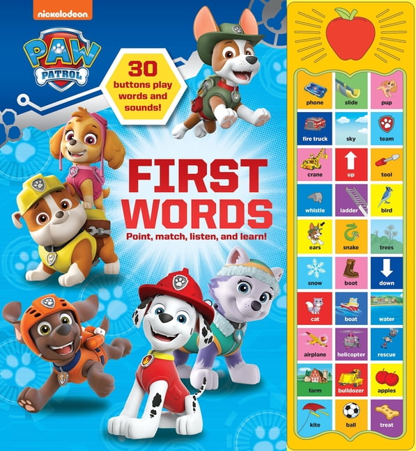 Nickelodeon Paw Patrol: First Words Sound Book, (Paperback) - Walmart.com