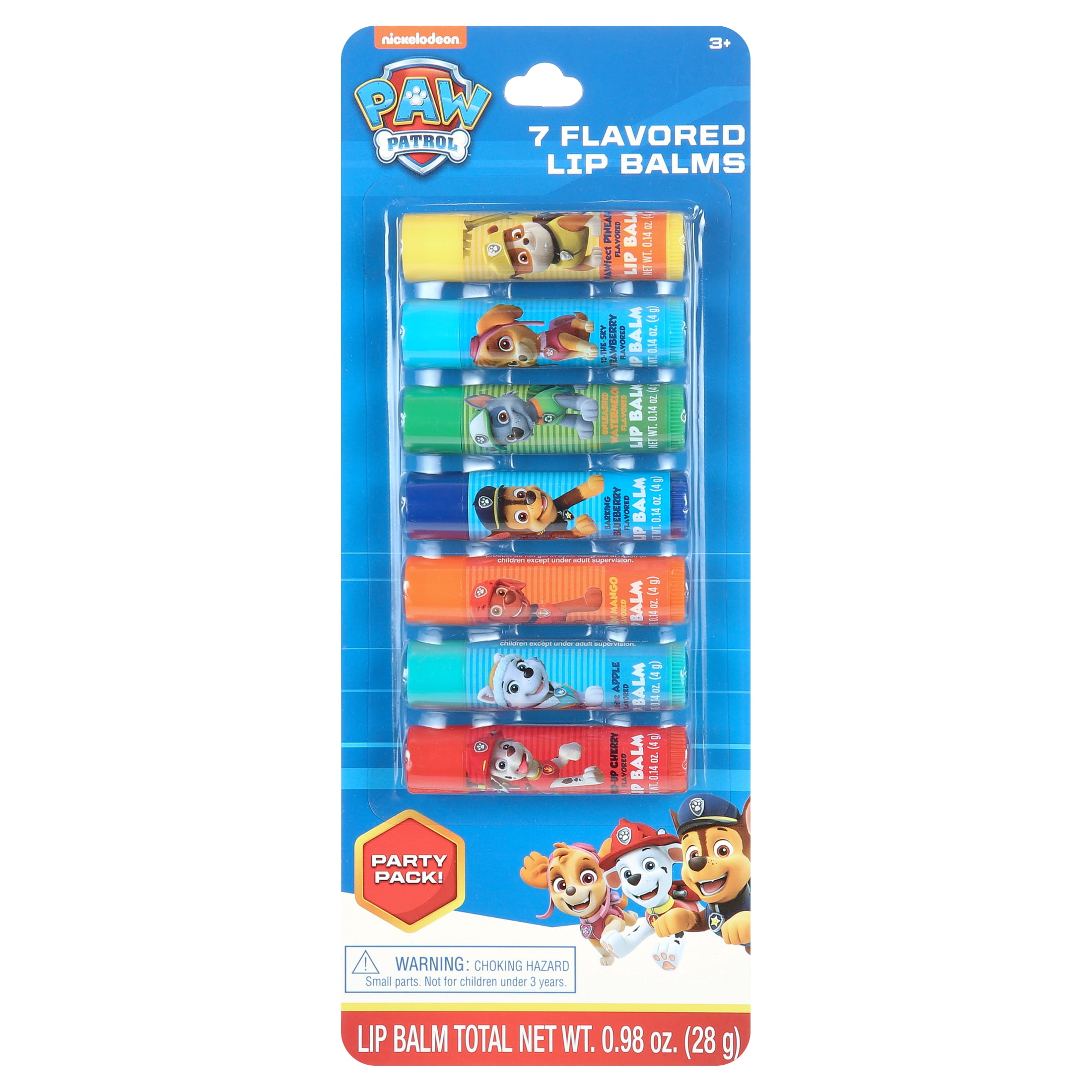 Nickelodeon Paw Patrol Lip Balm, 7 Pack, Multiple Flavors - Walmart.com